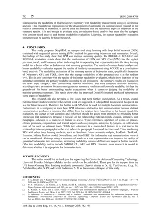 Deep sequential pattern mining for readability enhancement of Indonesian summarization | PDF ...