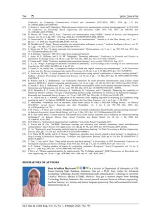 Deep sequential pattern mining for readability enhancement of Indonesian summarization | PDF ...