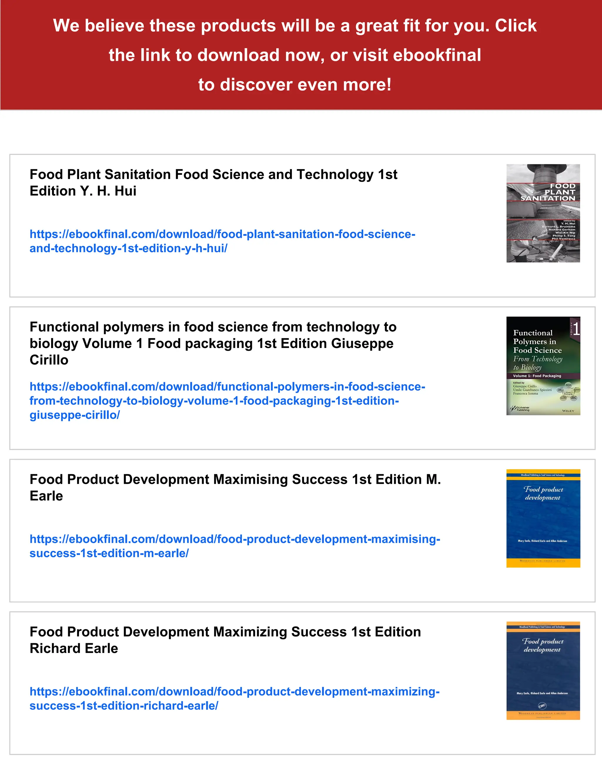 Functional Food Product Development Hui Food Science and Technology 1st Edition Yoshinori Mine | PDF