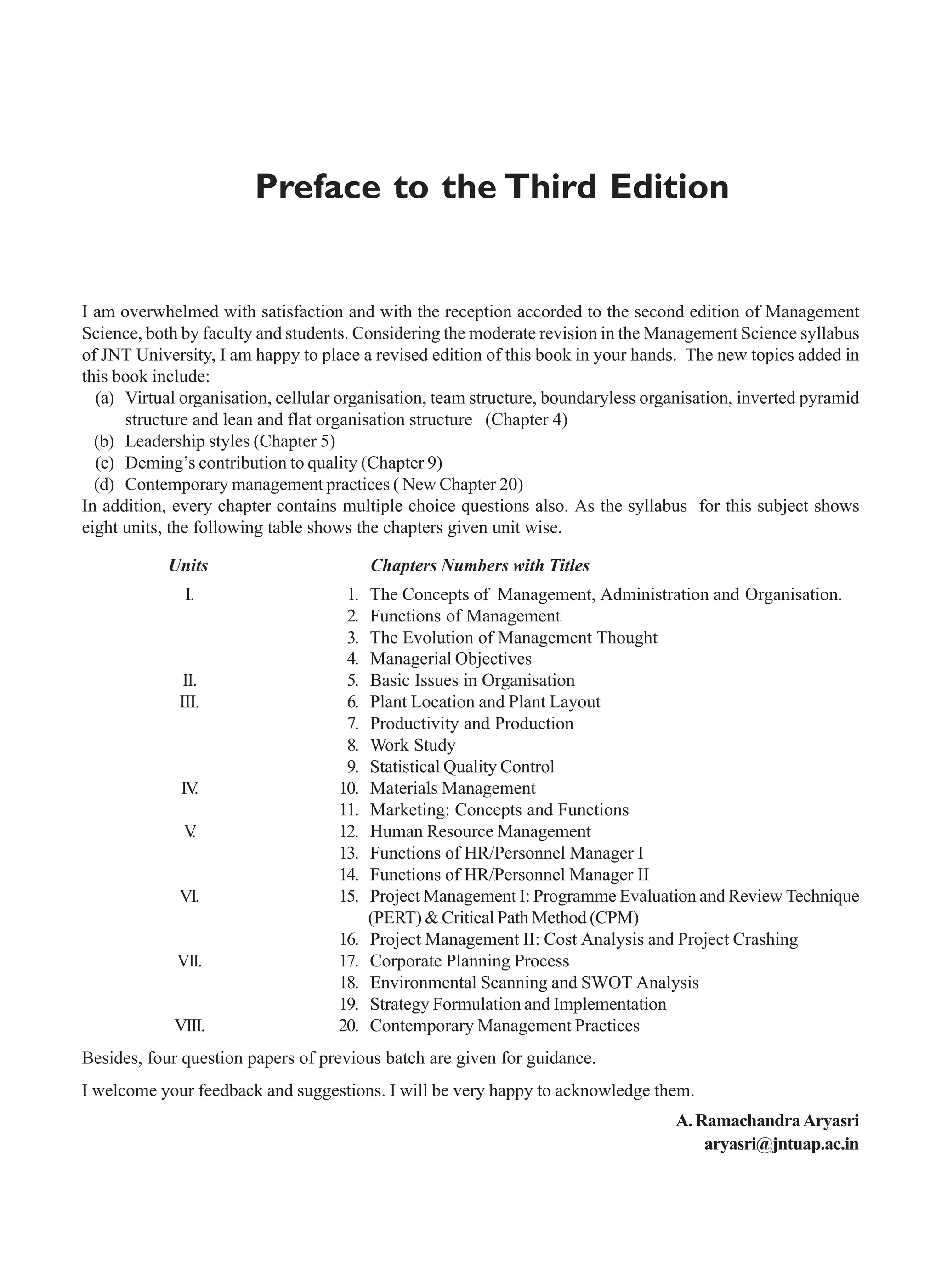 Management Science 4E 3rd Edition Aryasri | PDF