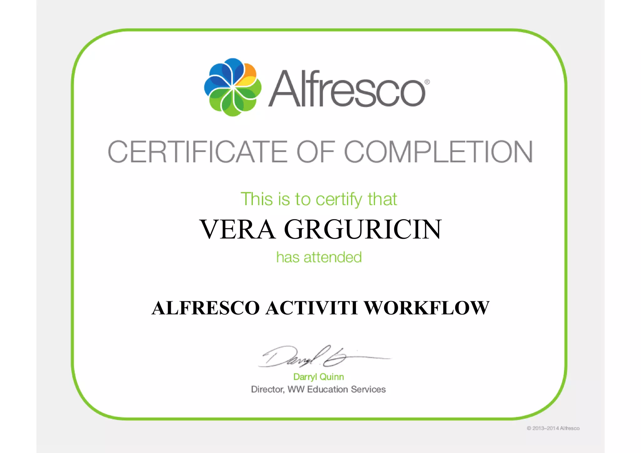Alfresco Activity Workflow | PDF | Computer Software and Applications | Computing