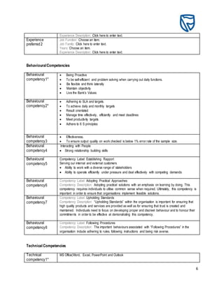Standard Bank Job Description Template- Regulatory Reporting | DOCX
