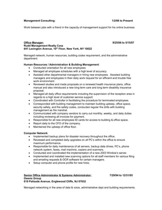 Garth Brown Resume G | PDF