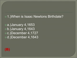 Isaac Newton | PPT