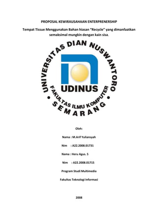 76455967 proposal-usaha-enterprener | DOCX