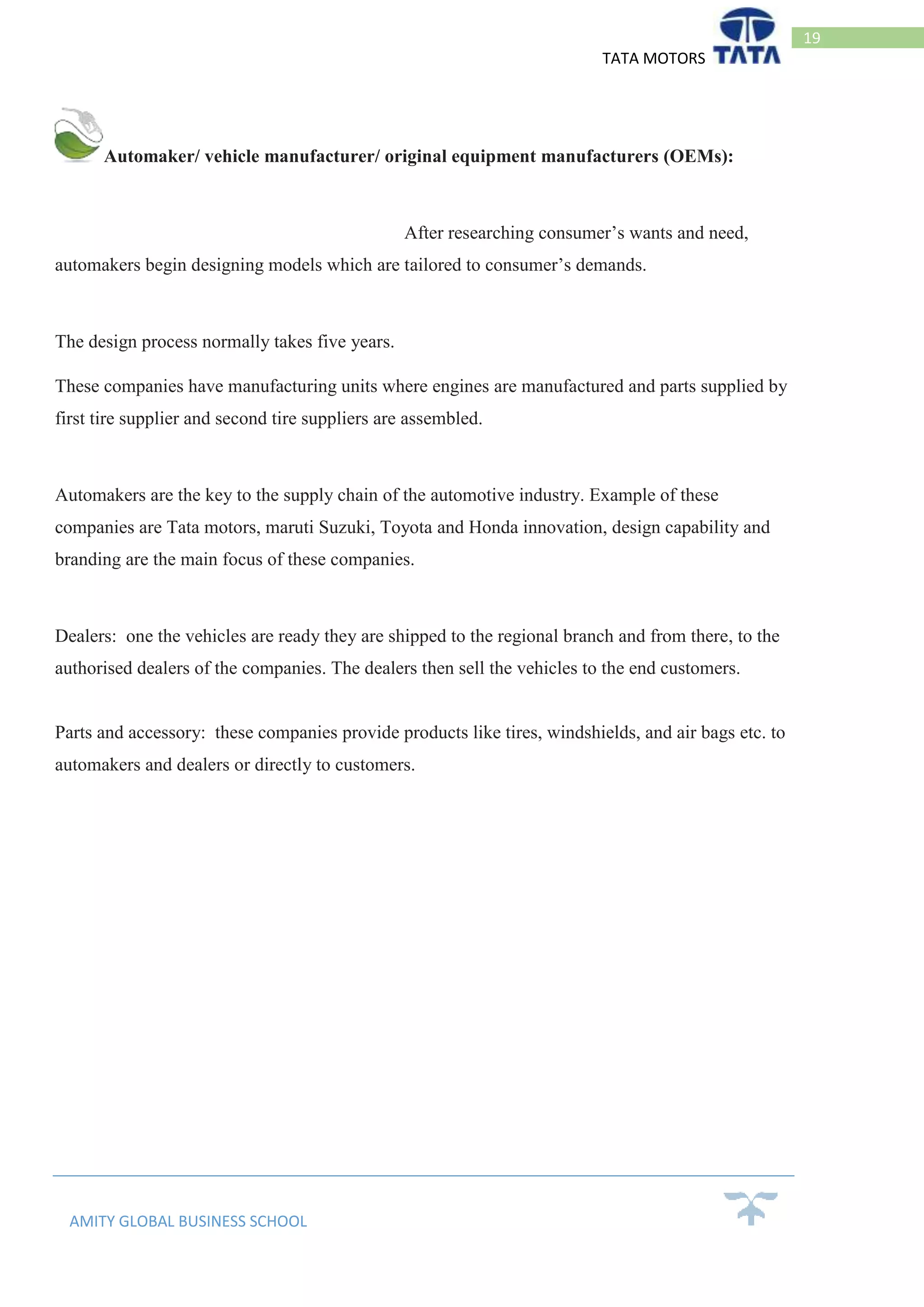 PROJECT REPORT 2(2014)TATA PROJECT | PDF