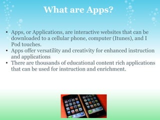 Using Apps for Instruction | PPT
