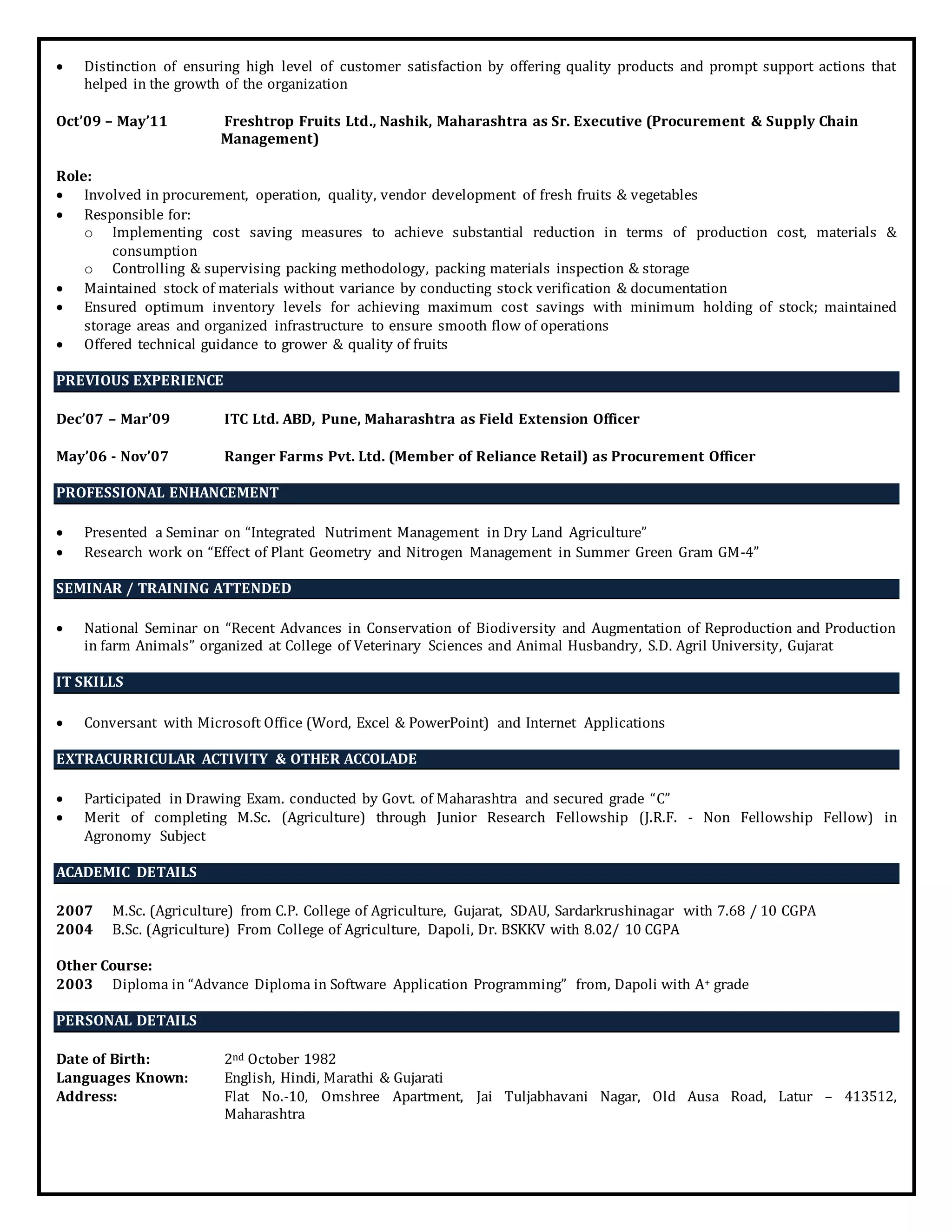 CV- Prashant G Chavan (1) | DOCX