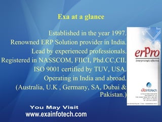 Exa Infotech PPT | PPT