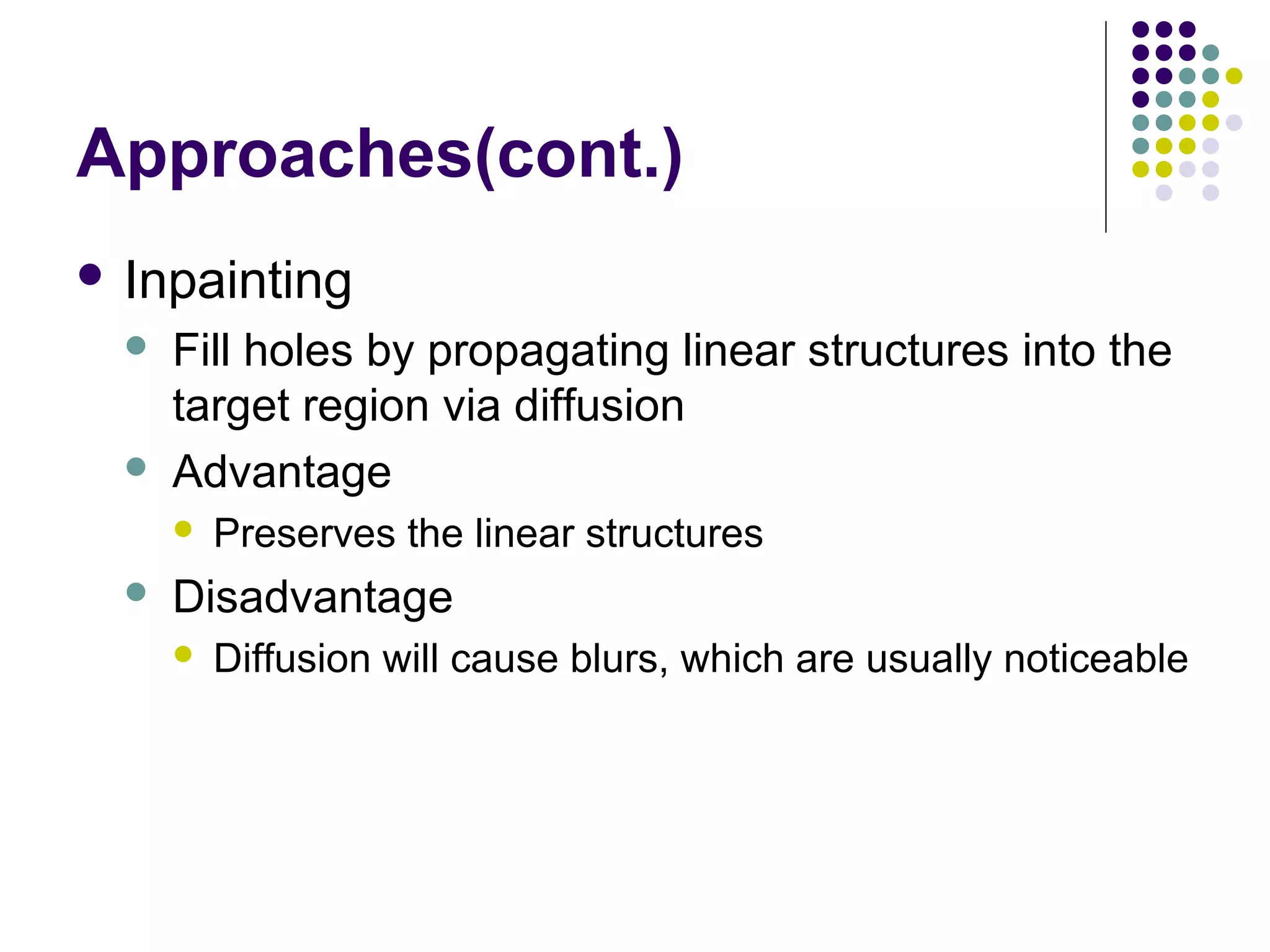 Image Inpainting | PPT