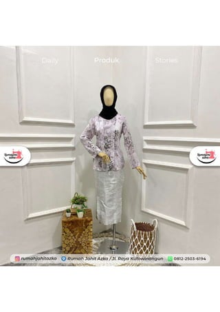 Kutubaru Shimmer Motif Modern Rumah Jahit Azka | PDF