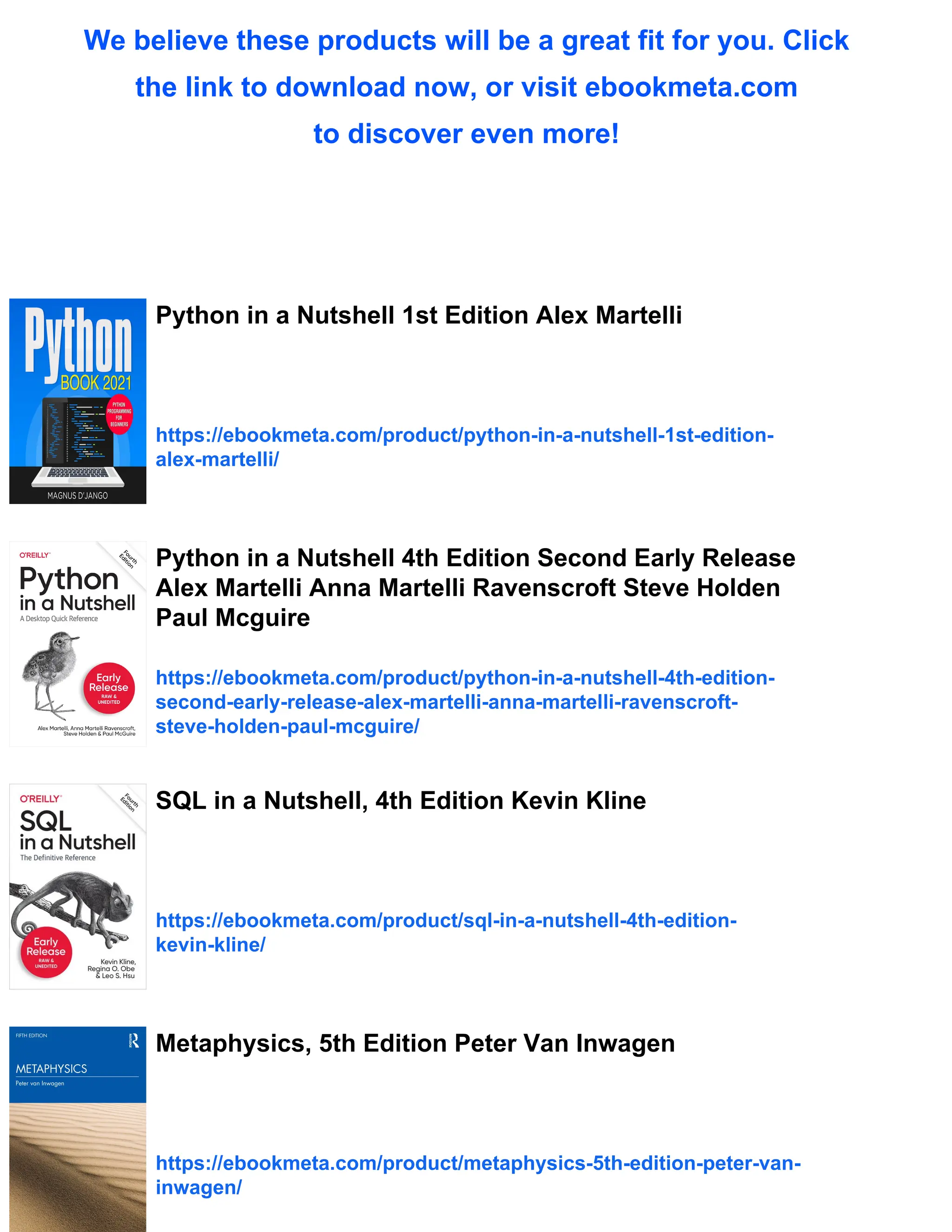 Python in a Nutshell, 4th Edition Alex Martelli | PDF