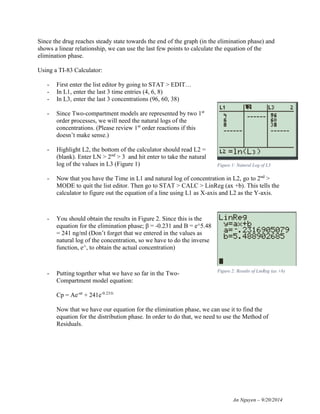 Two-Compartment Model Guide (Updated) | PDF