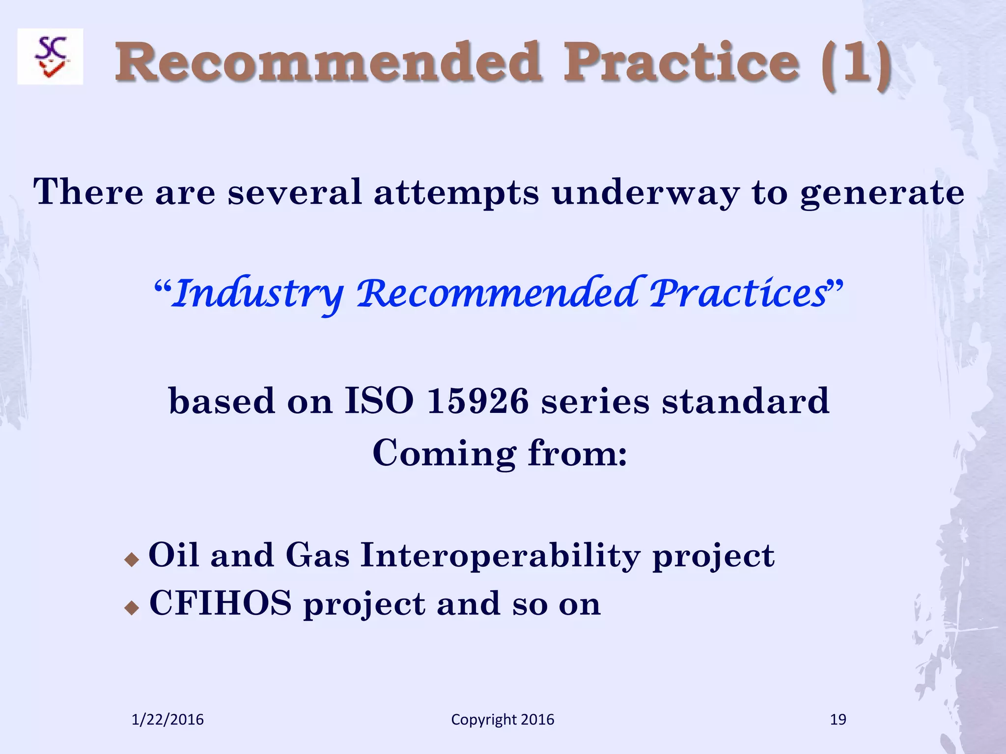 ISO 15926 series standard and its business value | PDF