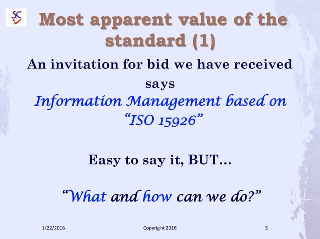 ISO 15926 series standard and its business value | PPT