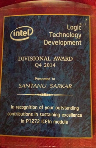 Intel LTD Divisional Award 2014 | PDF