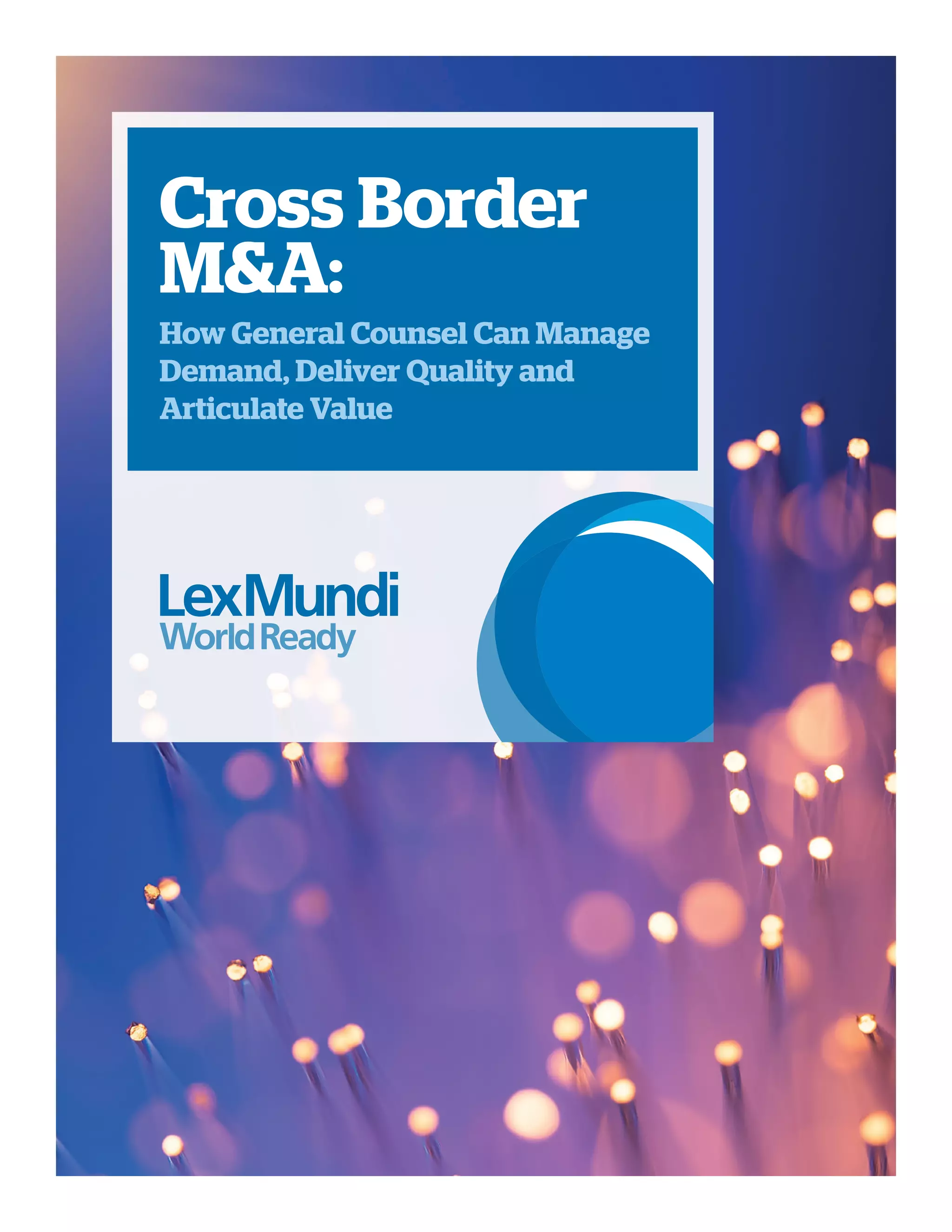 Managing Cross Border M&A | PDF