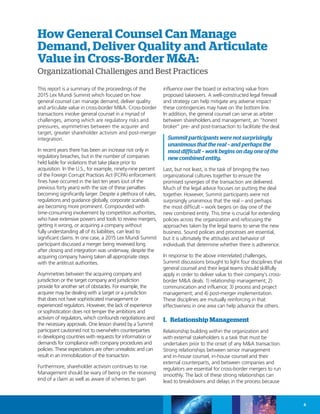 Managing Cross Border M&A | PDF
