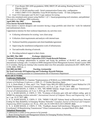 Naveed_KK_Resume BT | PDF | Computer Networking | Computing