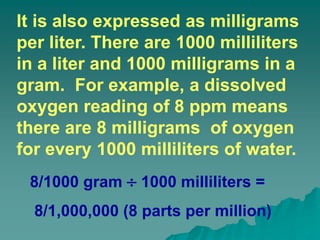 Water Quality Indicators substances found in water.ppt