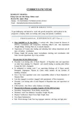DUSHYANT resume | PDF