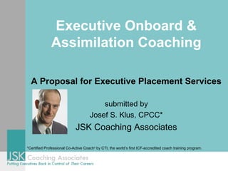 Executive Onboarding Proposal | PPT