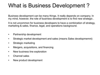 Business development presentation2 | PPT