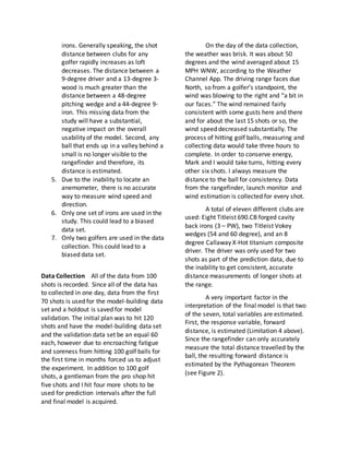 Golf Regression Paper1 | DOCX