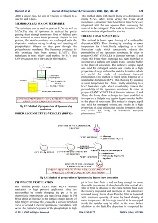 ROLE OF LIPOSOME IN NOVEL DRUG DELIVERY SYSTEM | PDF