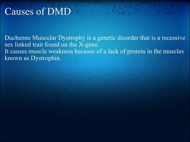 Duchenne Muscular Dystrophy (DMD) | PPT