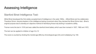 Theories of Intelligence | PPTX | Brain and Nervous System Disorders ...