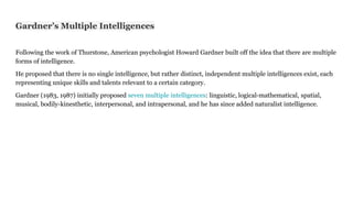 Theories of Intelligence | PPTX