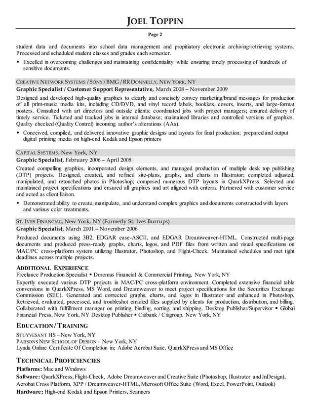 Joel JToppin Resume_GD | DOCX | Desktop Publishing | Computer Software and Applications