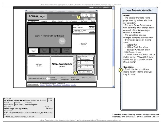 Wireframes--Visio