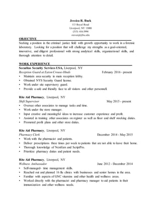 Jessica Resume 2015 - SZ edits new | PDF