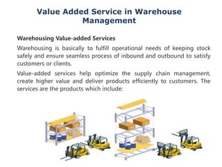 Warehousing VAS | PPT