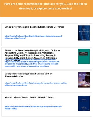 Accounting Ethics Second Edition Ronald Duska | PDF