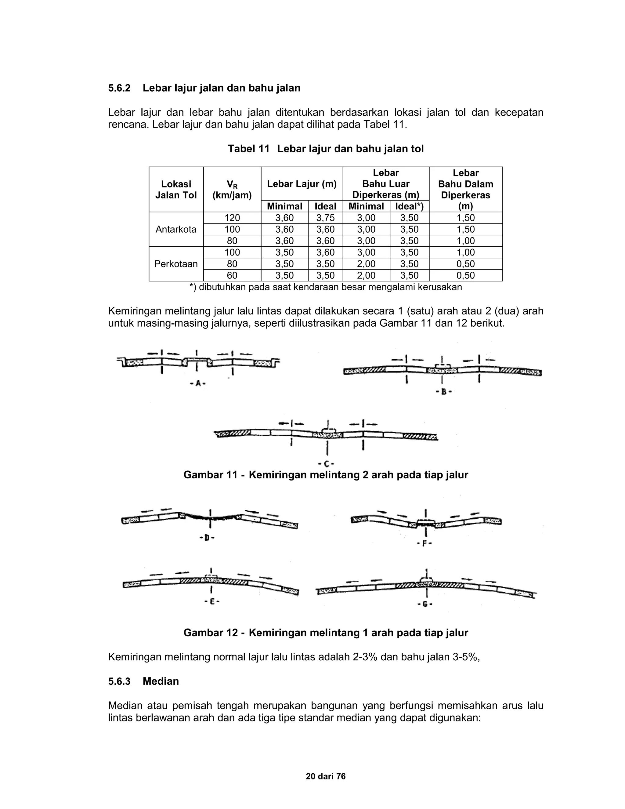 Standard Geometrik Jalan Tol | PDF