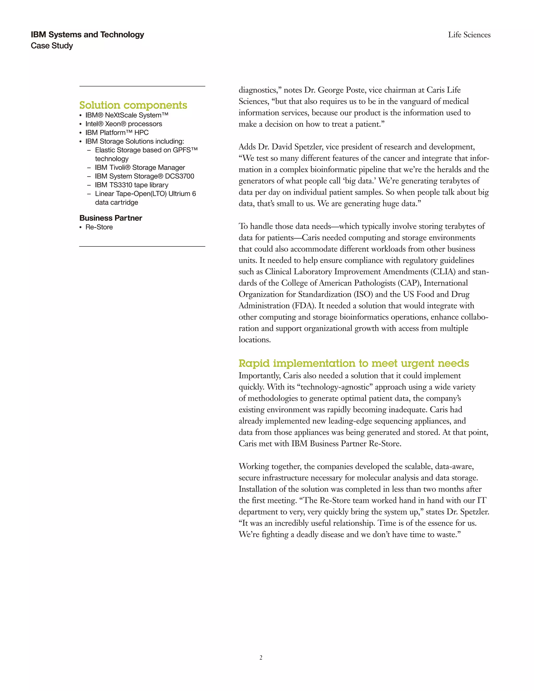 Caris Life Sciences | PDF