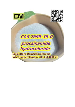Factory Wholesales Pharmaceutical Raw Material Procainamide ...