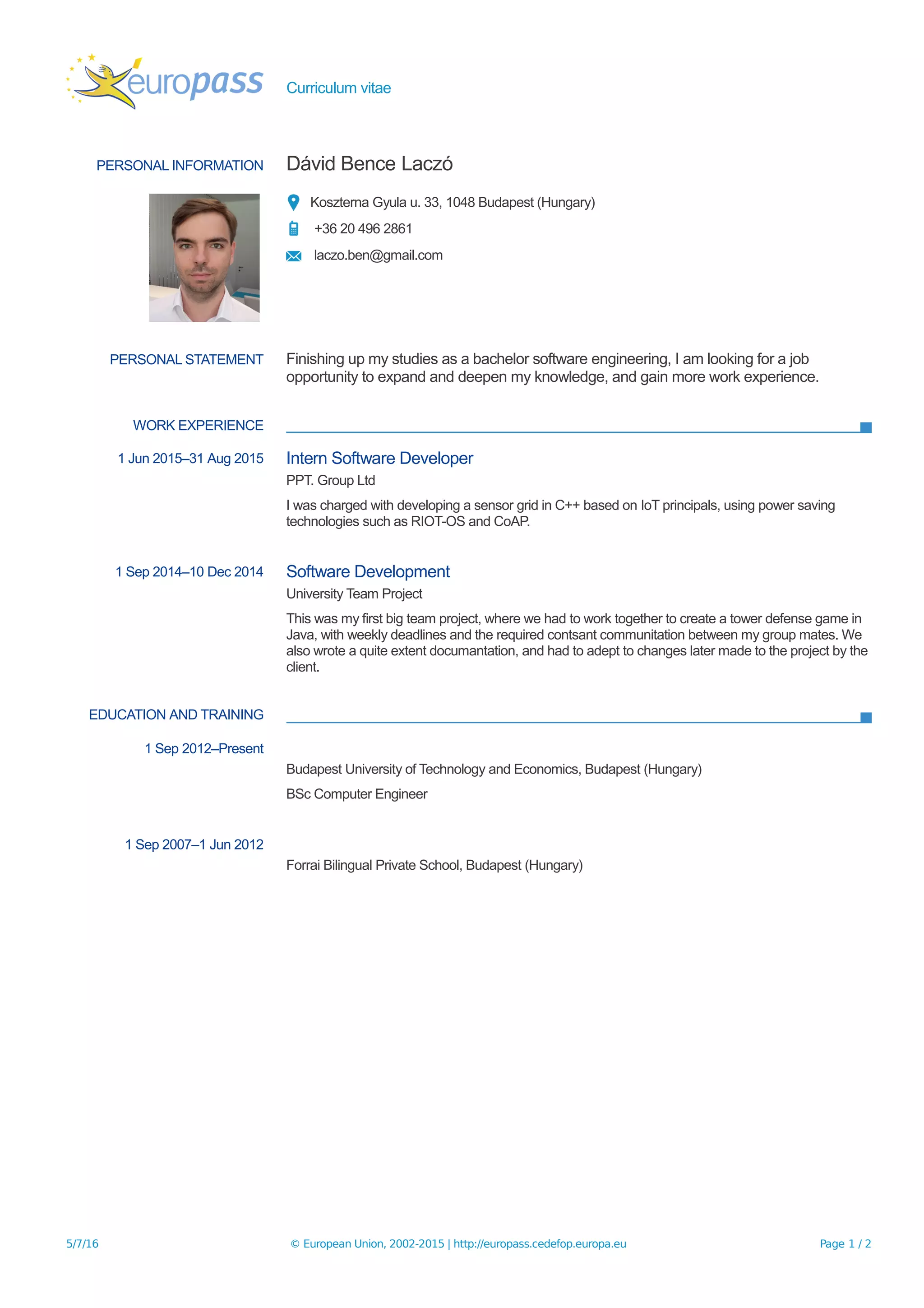2016 English CV | PDF