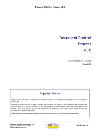 Documents Control Process | PDF