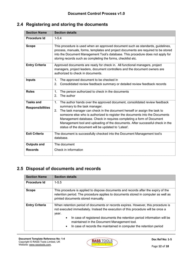 Documents Control Process | PDF | Desktop Publishing | Computer Software and Applications