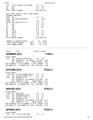 UW - transcript | PDF