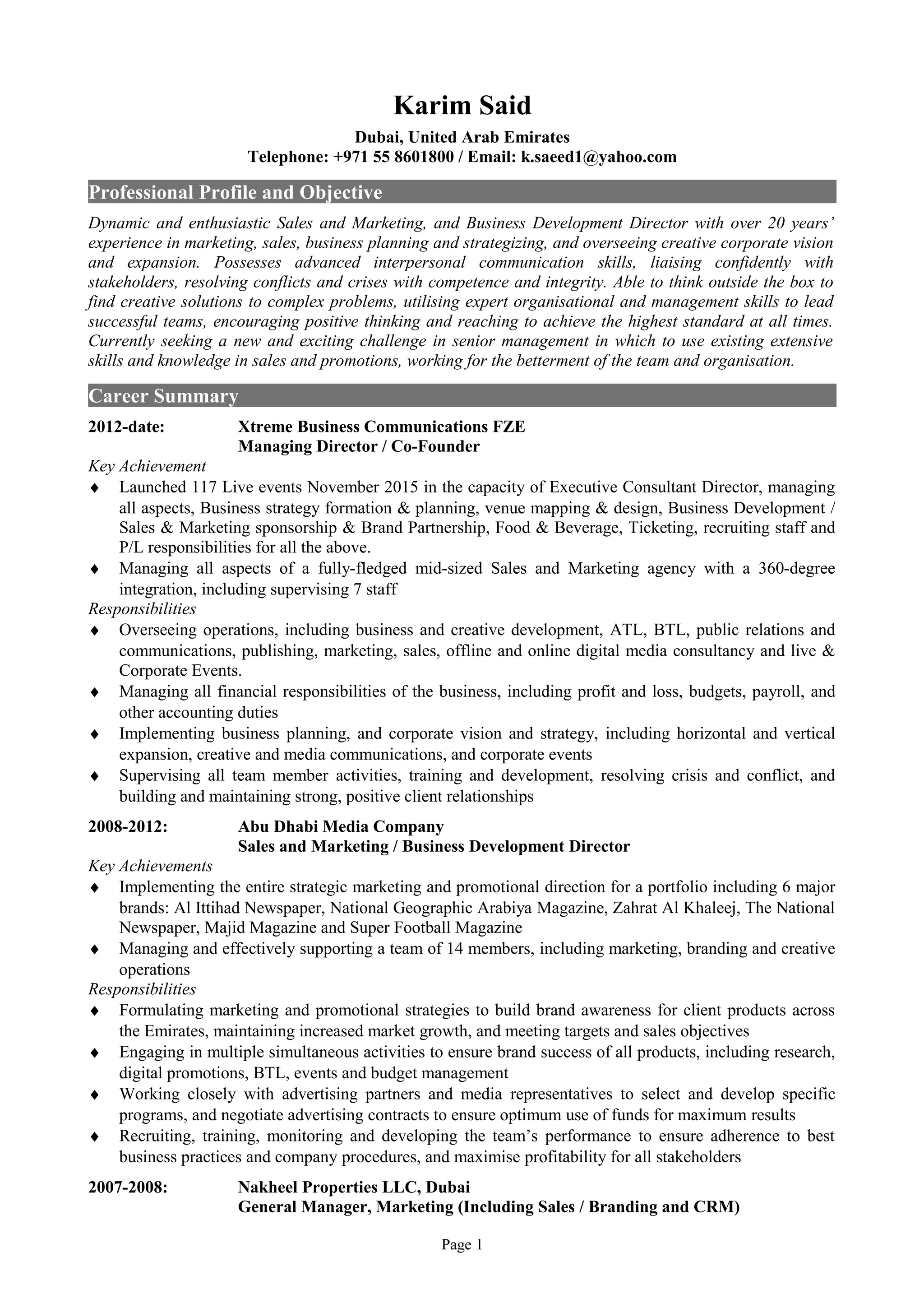 N761281209 Karim Said-CV | DOC