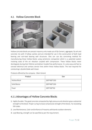 CHELSEA CONCRETE Brief Introduction | PDF