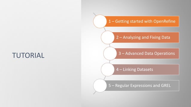 OpenRefine Class Tutorial | PPTX