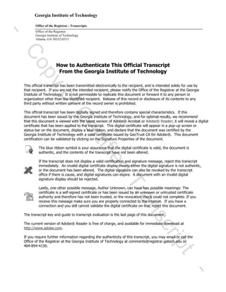 Histórico Georgia Tech (Cópia) | PDF