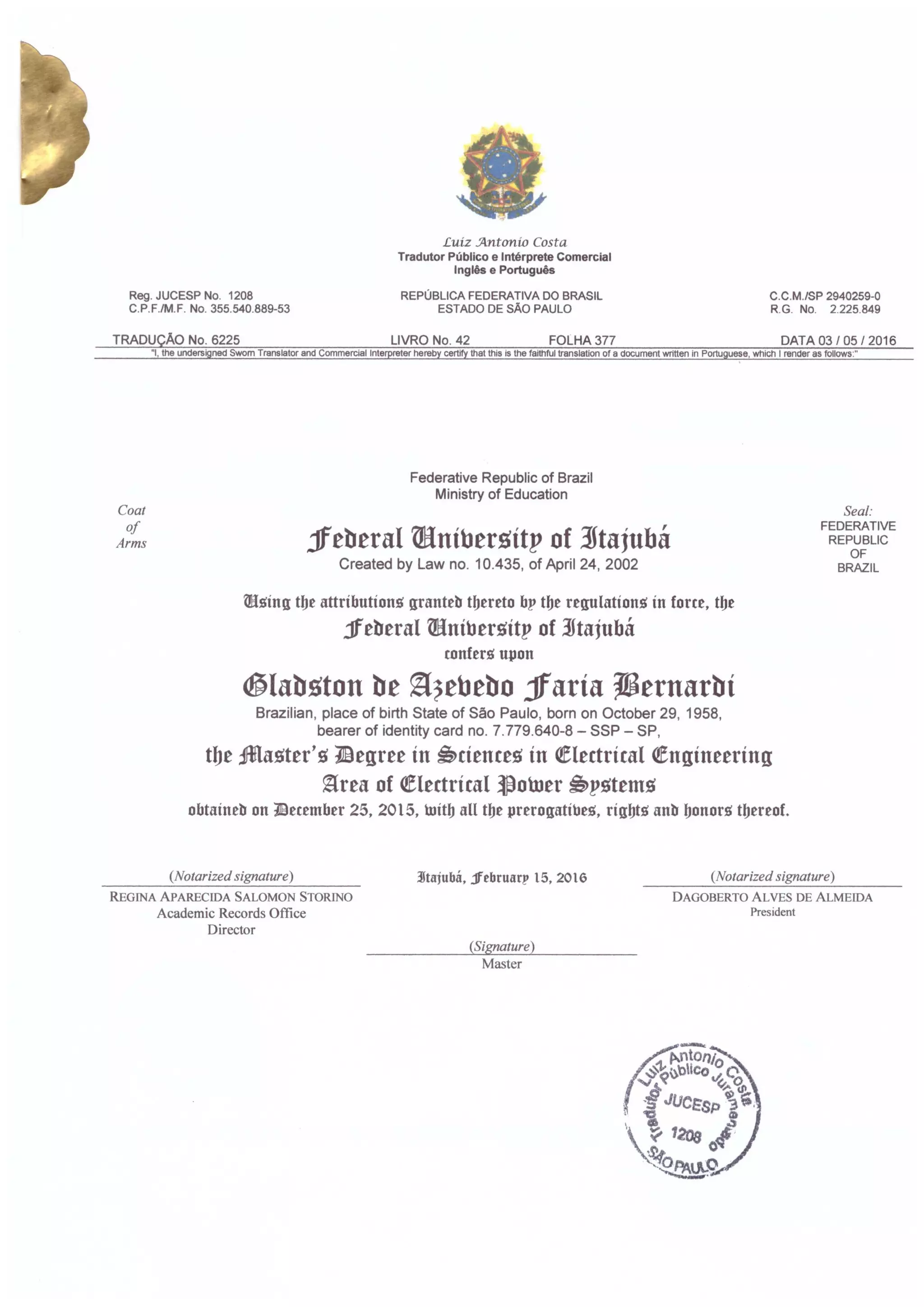 Master's Diploma | PDF