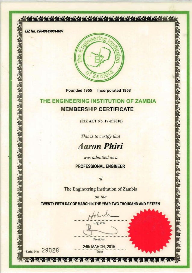 EIZ, ERB Certificates | PDF